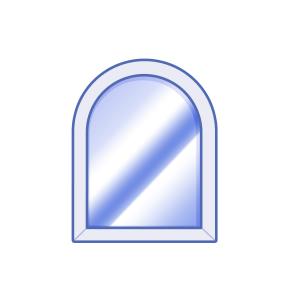 Demi-rond allongé, Formes cintrées, PVC Architectural